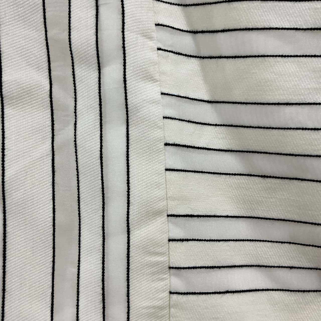 Mossman Womens Size 14 Mini Skirt / Pencil Skirt Black / Cream / Striped