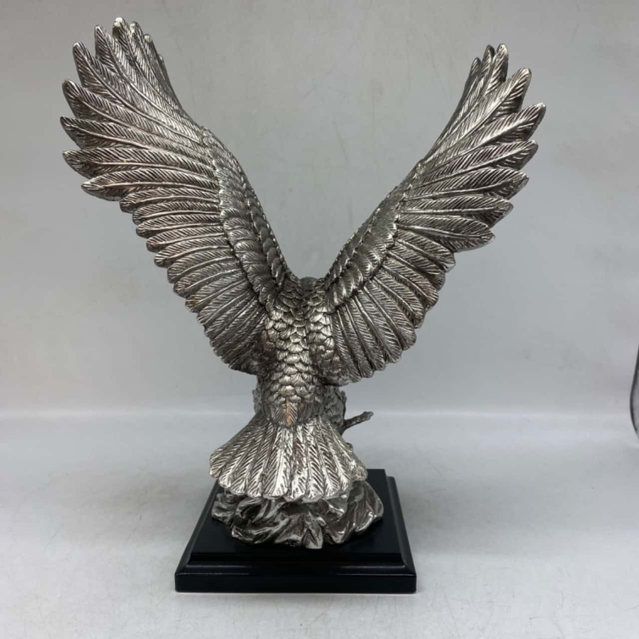 Stunning "The Helena Collection" Bald Eagle Alloy on Wooden Stand30 cm ...