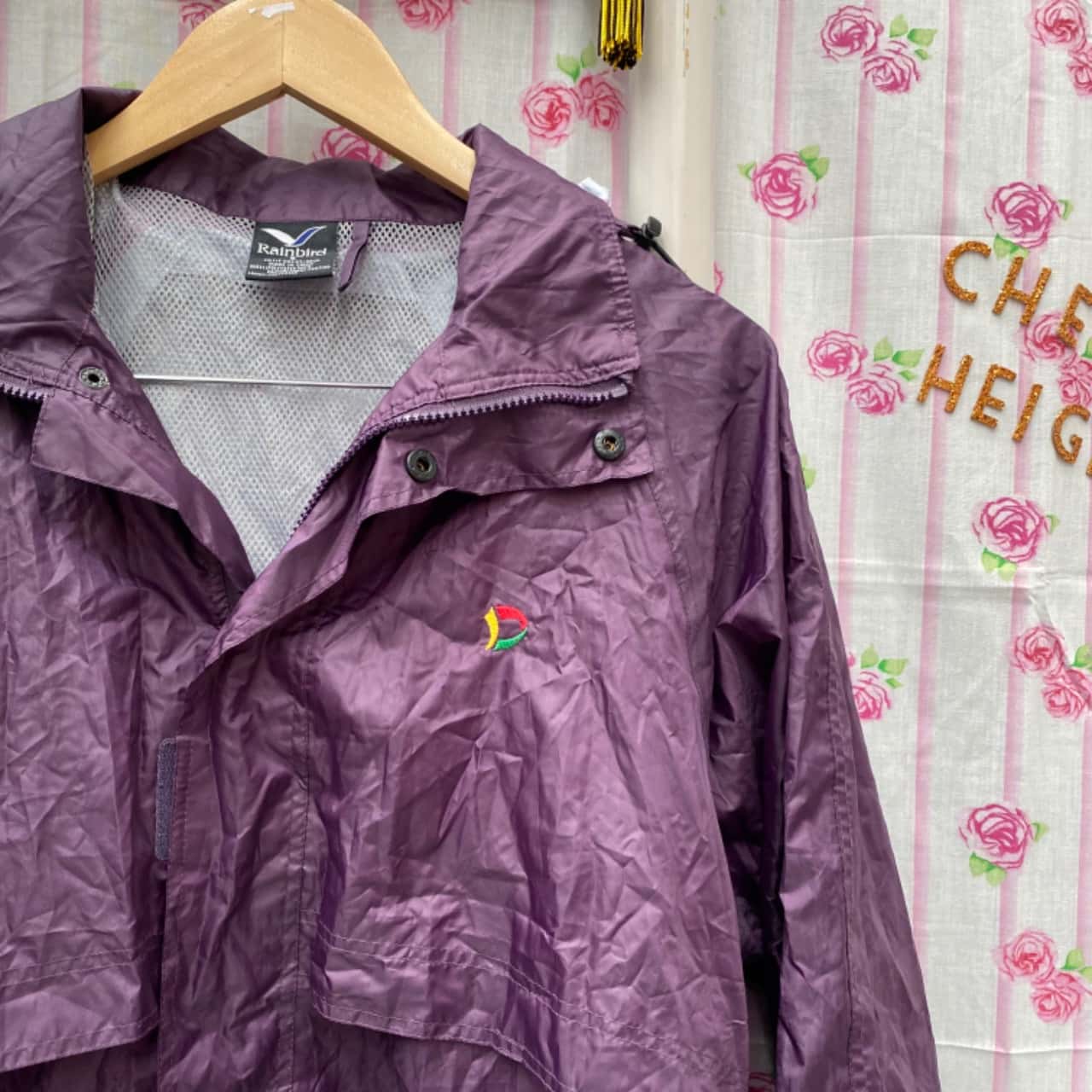 Womens SIZE SMALL RAINBIRD Fold Up Stowaway Raincoat Purple - RRP $79(s)