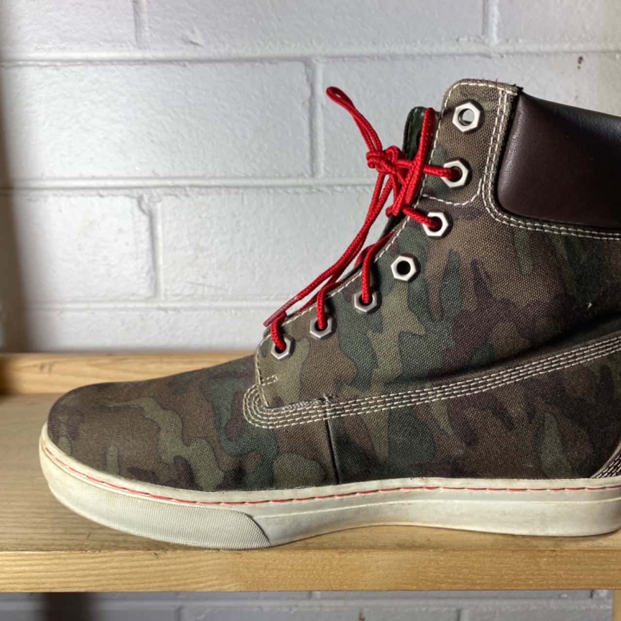 Timberland Mens Earthkeeper Sneakers Size 7 / 7.5 Camouflage/ White (s)