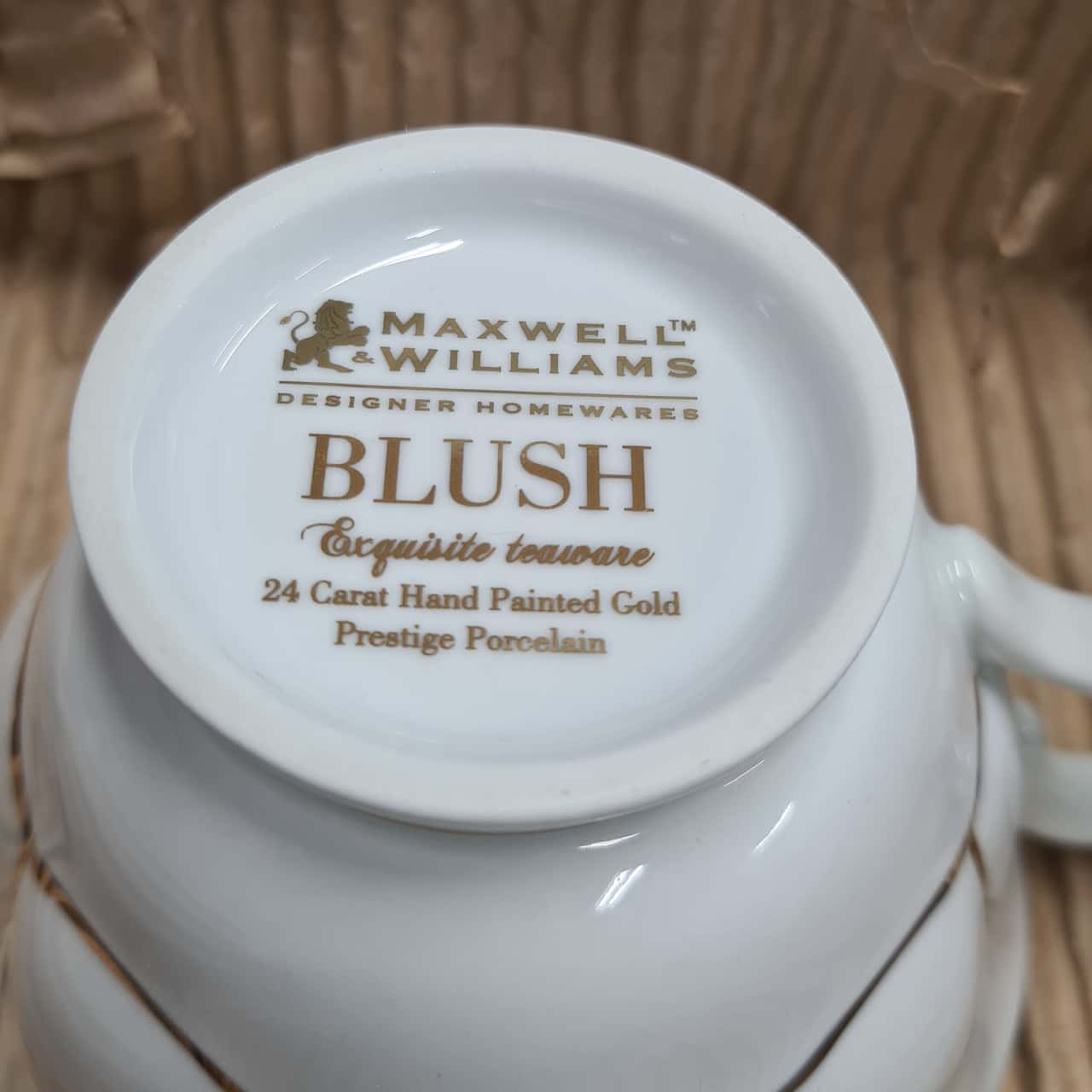 Maxwell & Williams Blush 24 Carat Cup, Saucer And Plate Set (s)