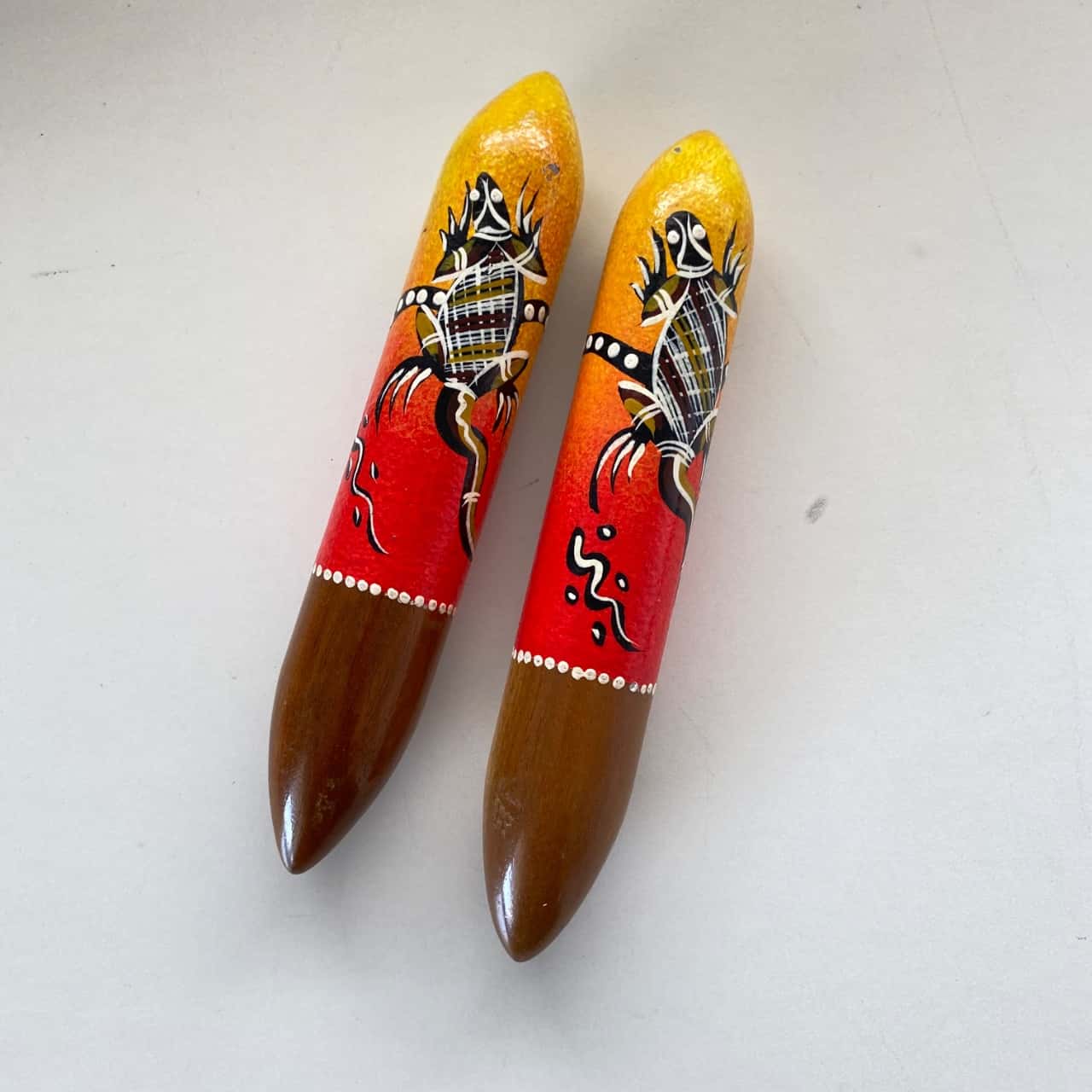 Aboriginal Art Clapsticks Music Sticks(s)