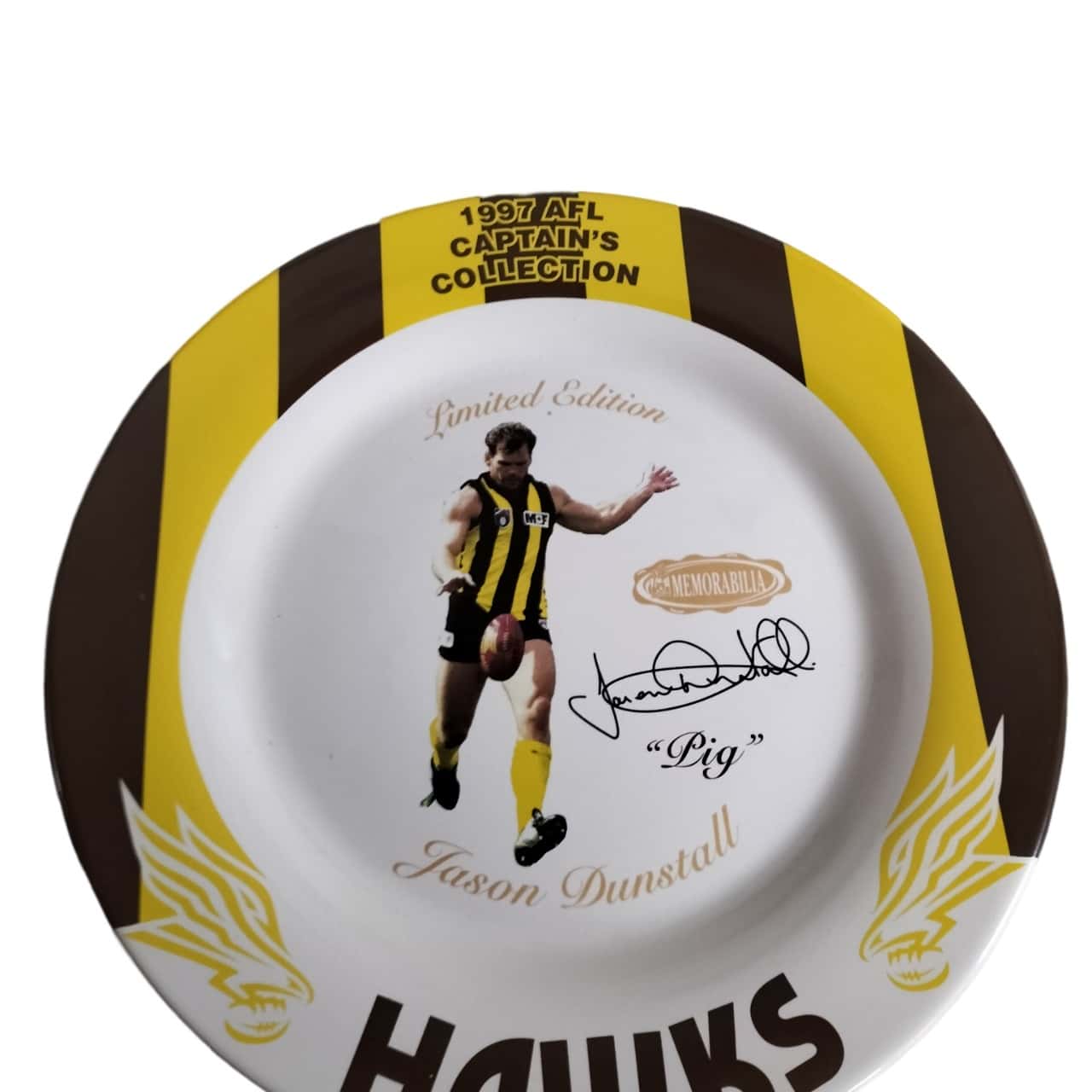 Jason Dunstall Commemorative Plate Limited Edition - Hawthorn