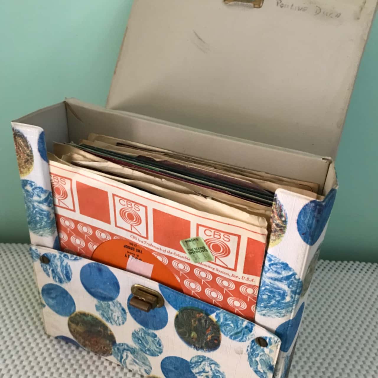 Vintage 7” Vinyl Record Carry Case 60s-70s Holds approx 20 Singles(s)