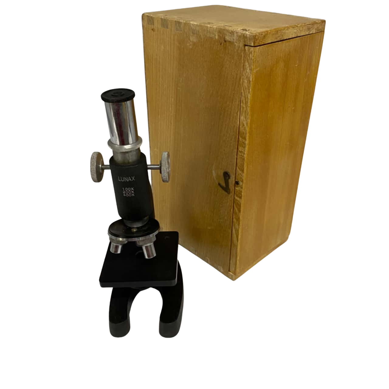 Vintage 1960’s Lunax Microscope with Box