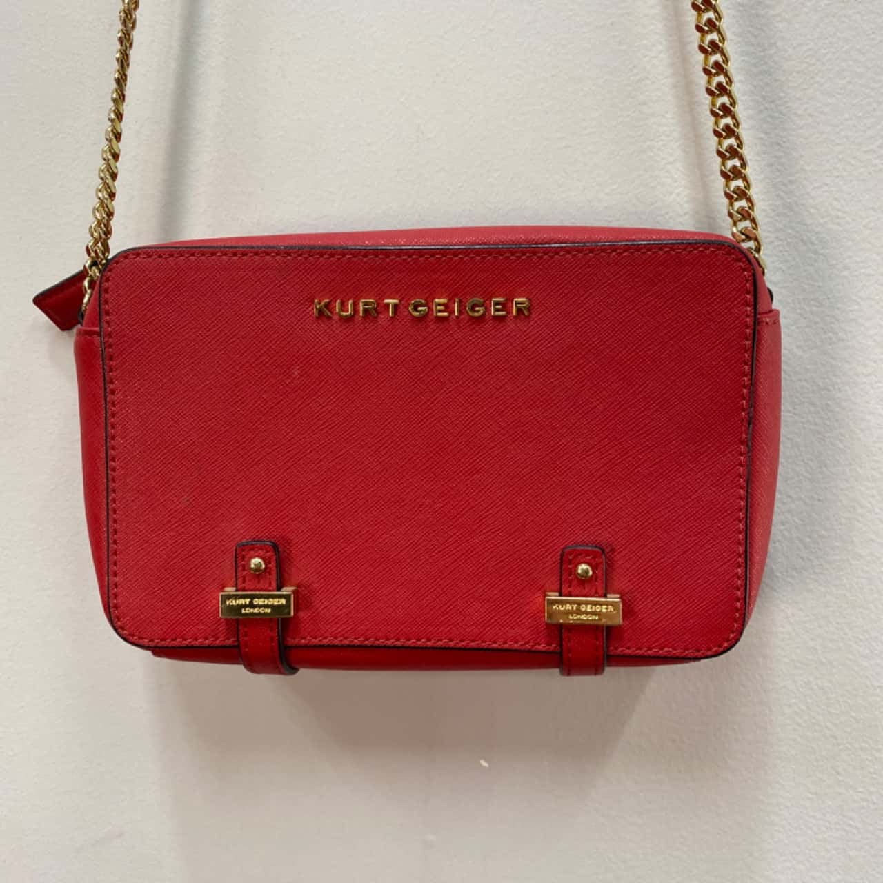 Kurt Geiger Womens Handbag Gold / Red (s)