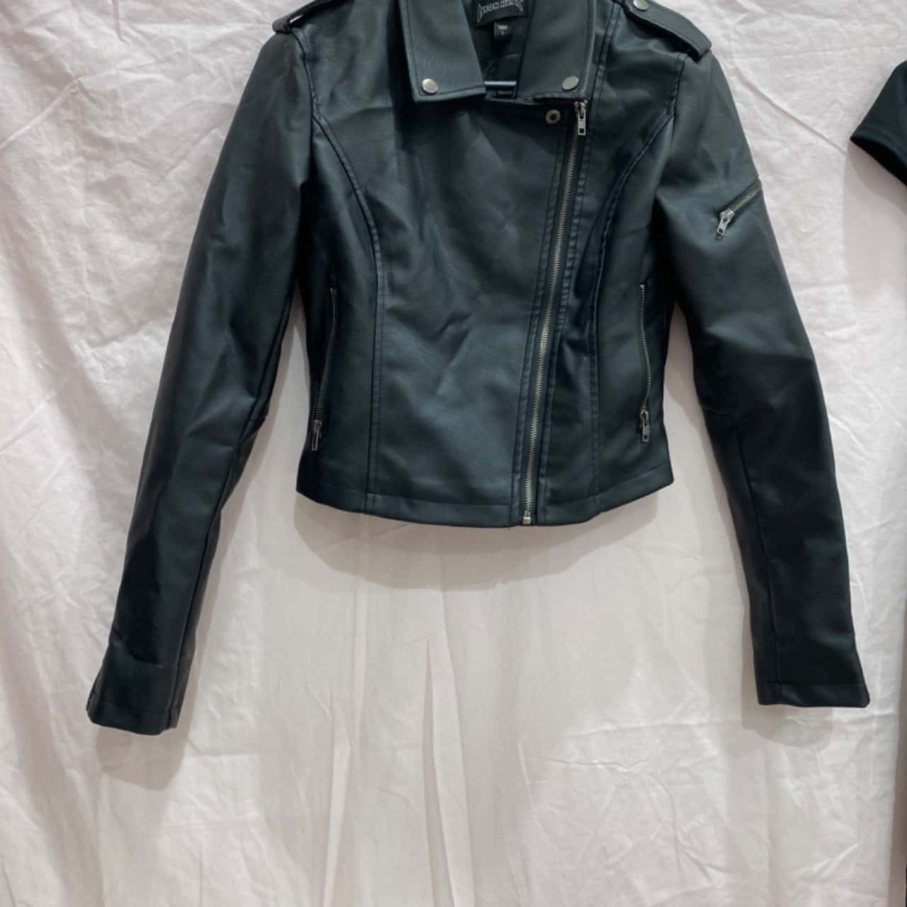 Neon Hart Womens Size S Black Biker Jacket(s)