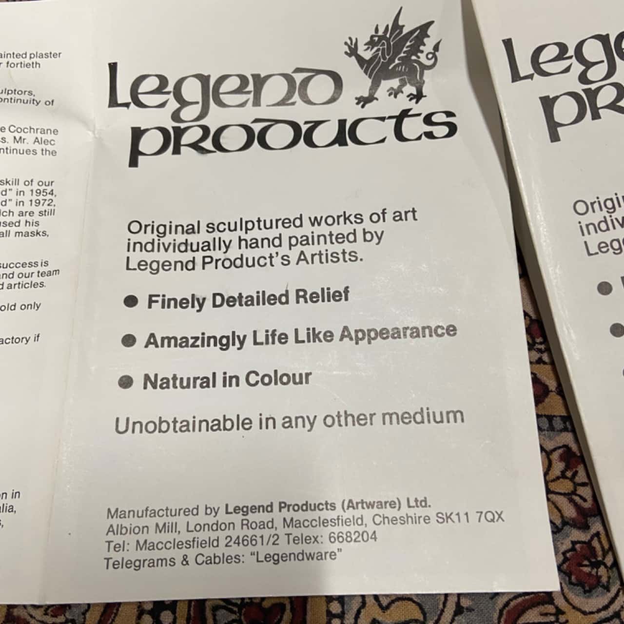 Legend Products Wall Masks/ Plaques. Robin Hood and Maid Marion(s)