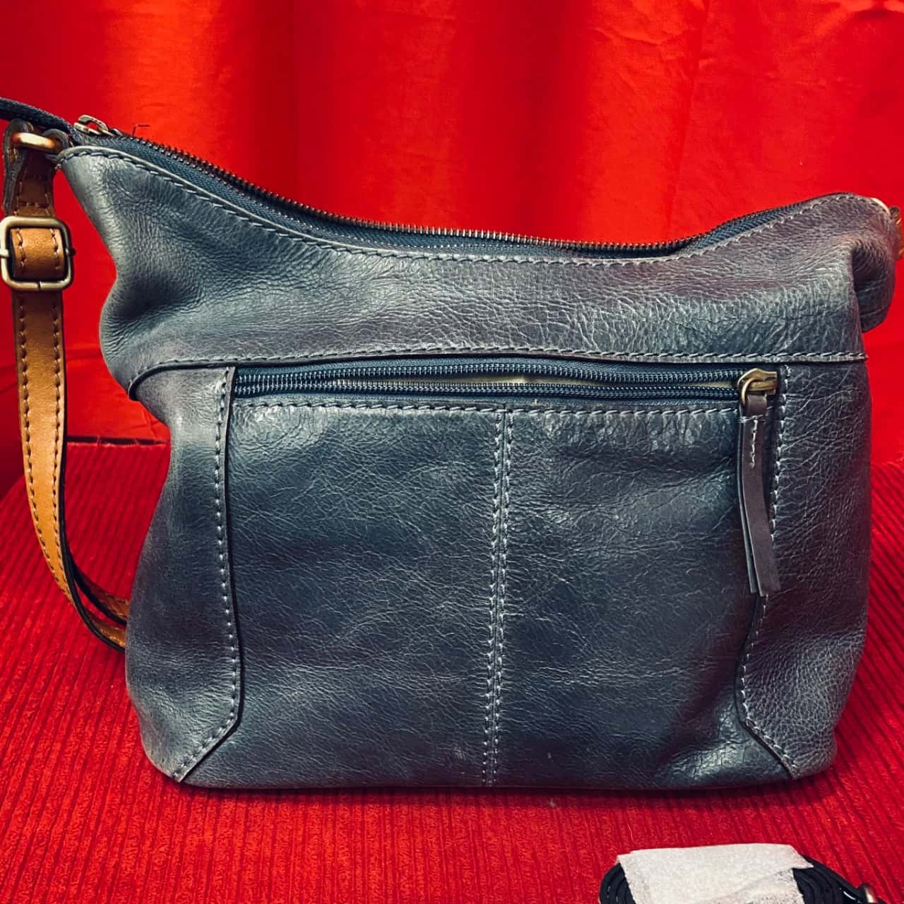 Colorado Womens Cross Body Bag Grey Zip Pocket Back & Front(s) - New ...