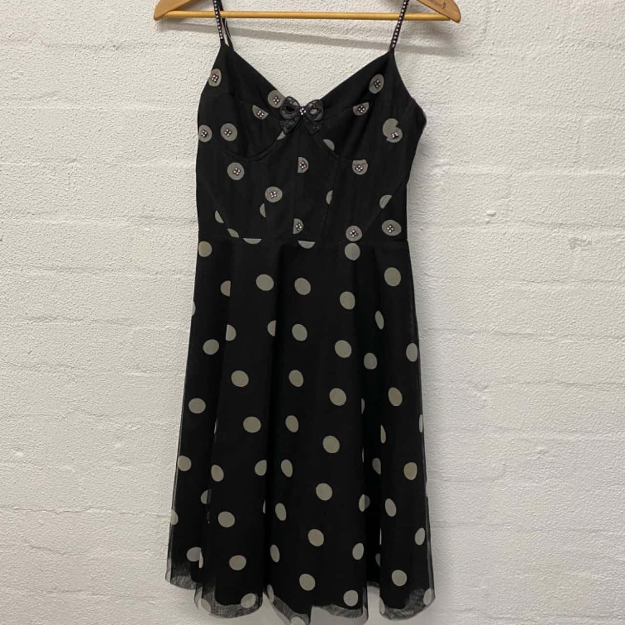 Womens Basque Black Dress