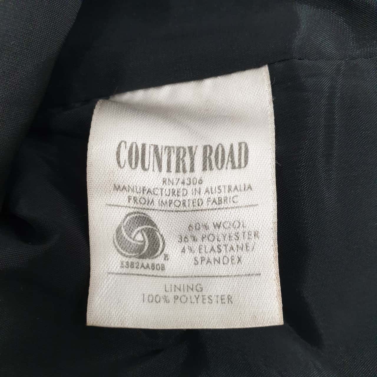 Vintage Country Road Womens Midi / Pencil Wool Skirt Black (s)