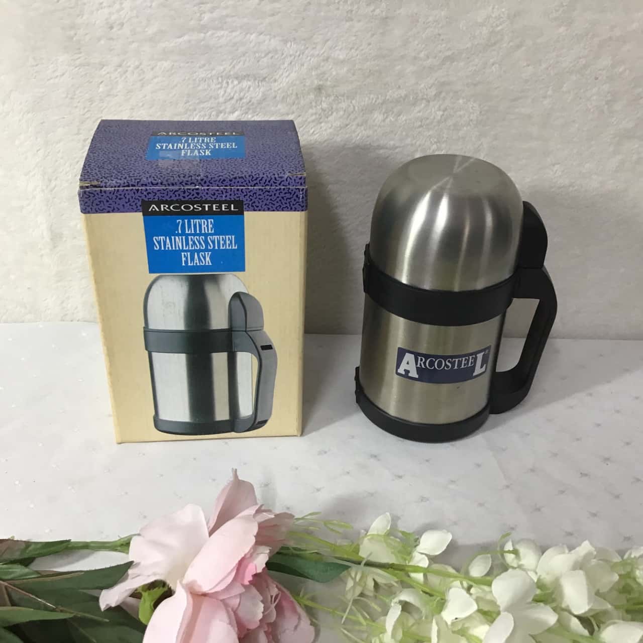 Arcosteel 0.7 Litre Stainless Steel Flask (boxed)