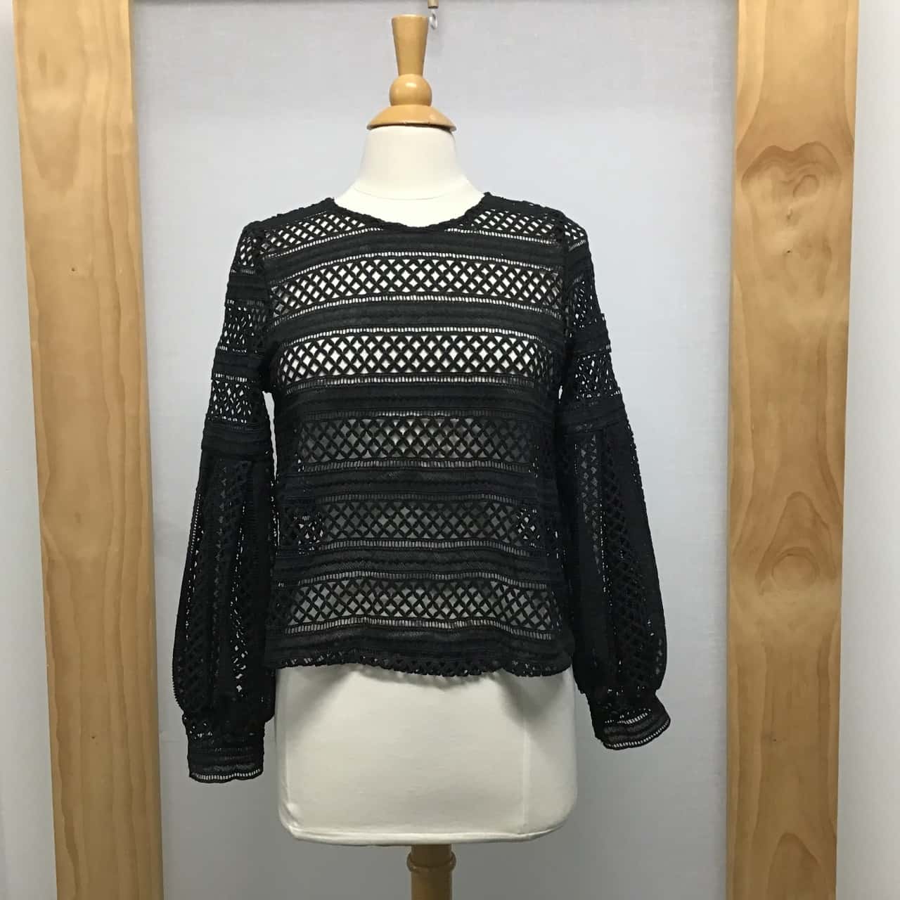 Pilgrim, Black lace top, Size 10 - 12(s)