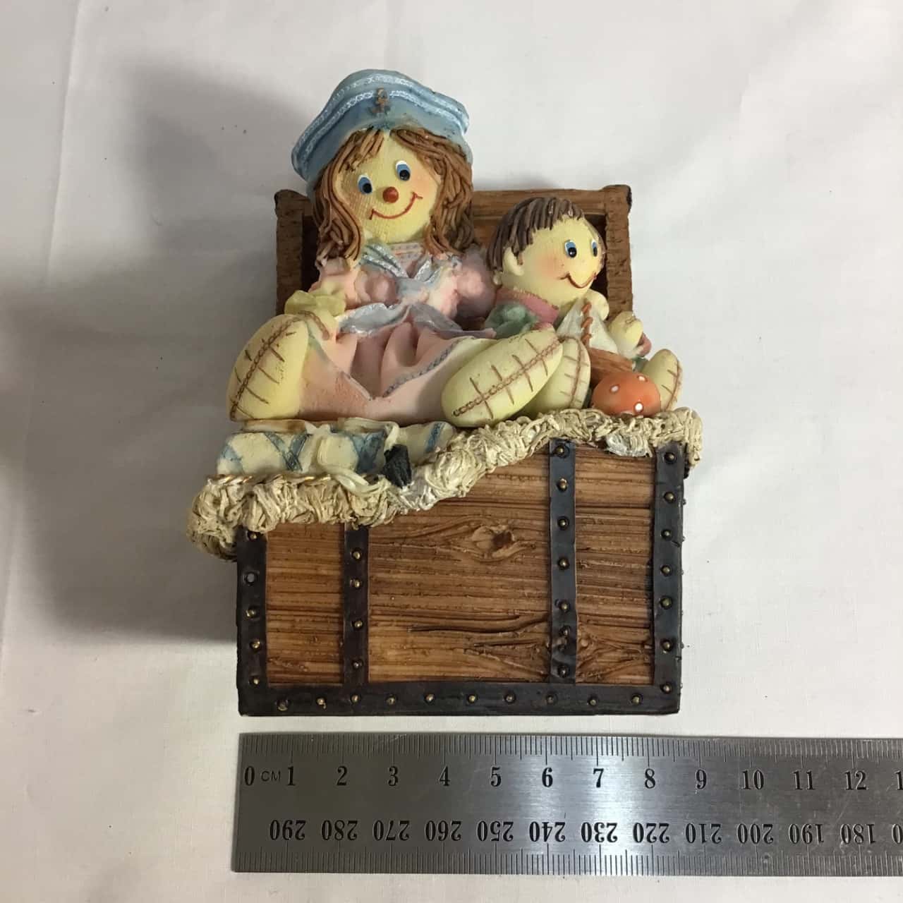 2 x Regency fine arts collectable rag dolls out of the chest Figurine ...