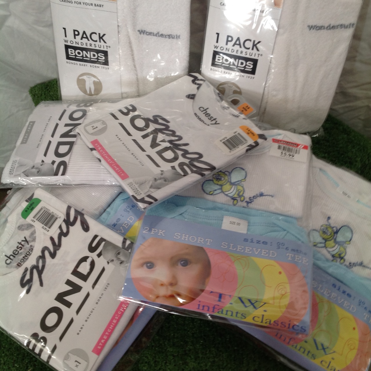 Bonds Kids 9 packs , different Sizes Tops, wonder suits etc., Blue ...