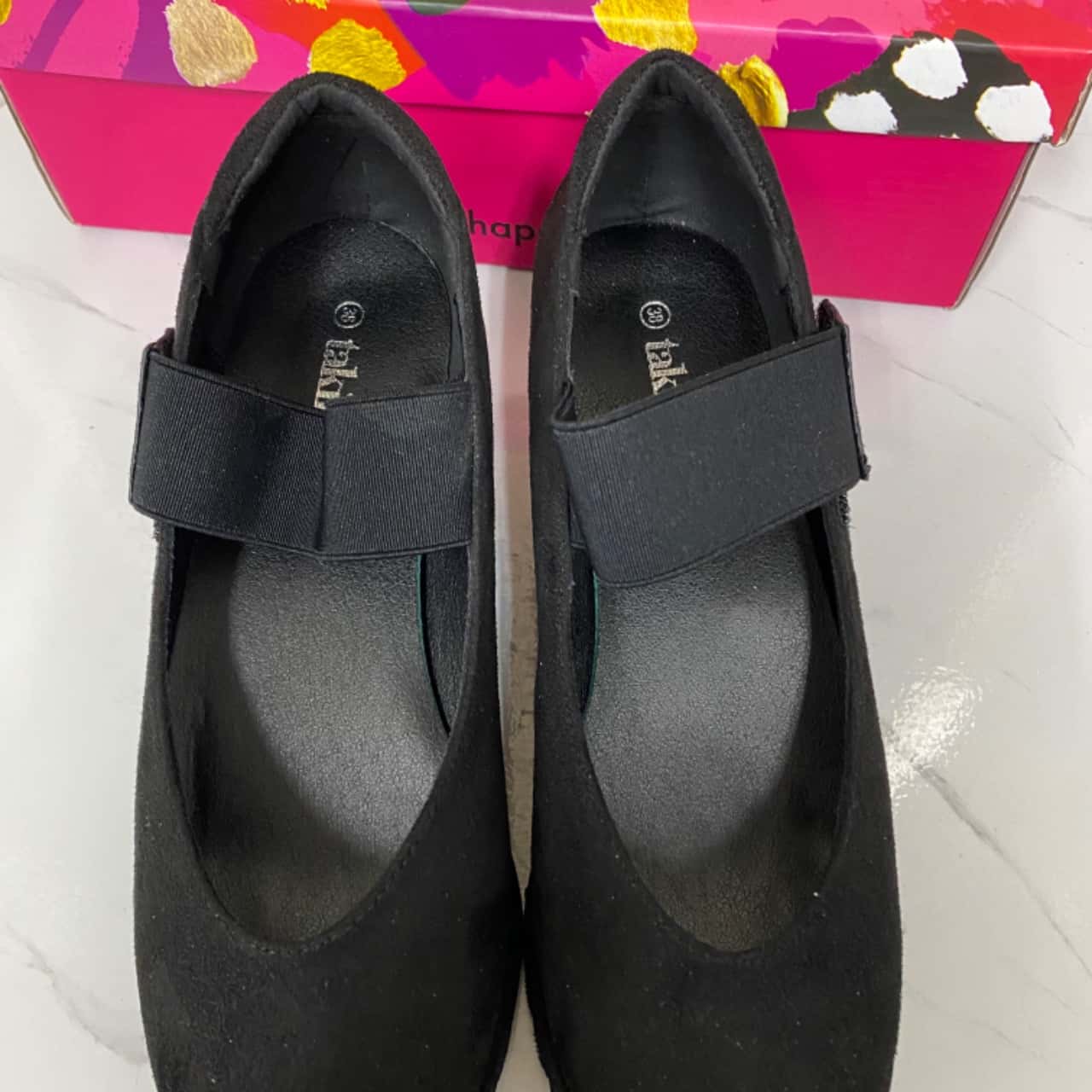 NEW Taking Shape Womens Size 38 Wedges Black (s)