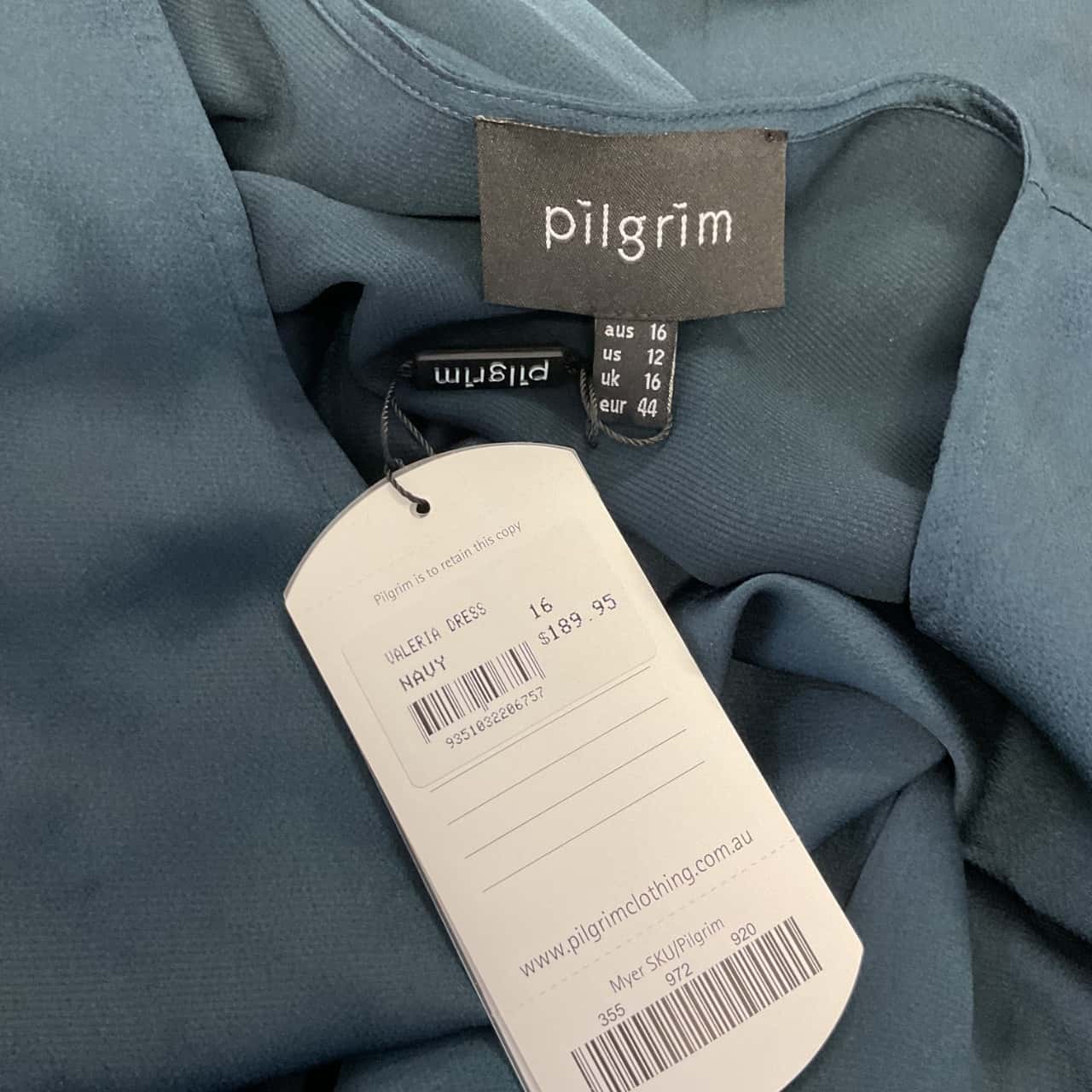 Azzurielle Womens Size 16 Cocktail Dress Navy Blue