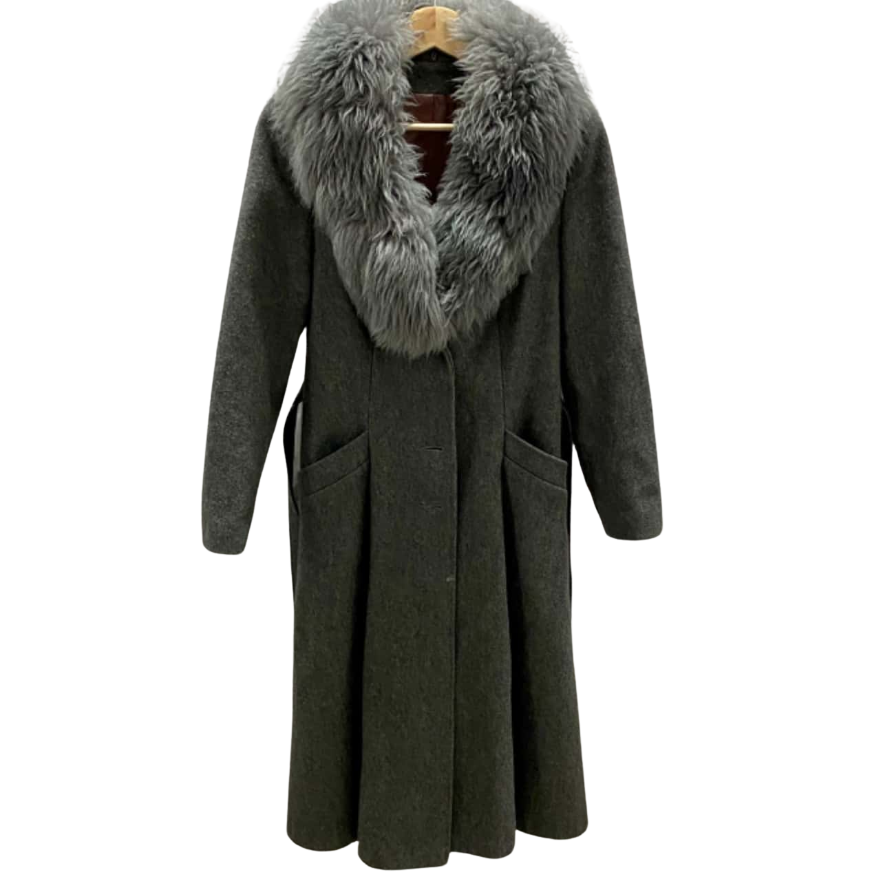 WOOL Chelsea Girl Womens Size 12 Winter Coat Grey (s)