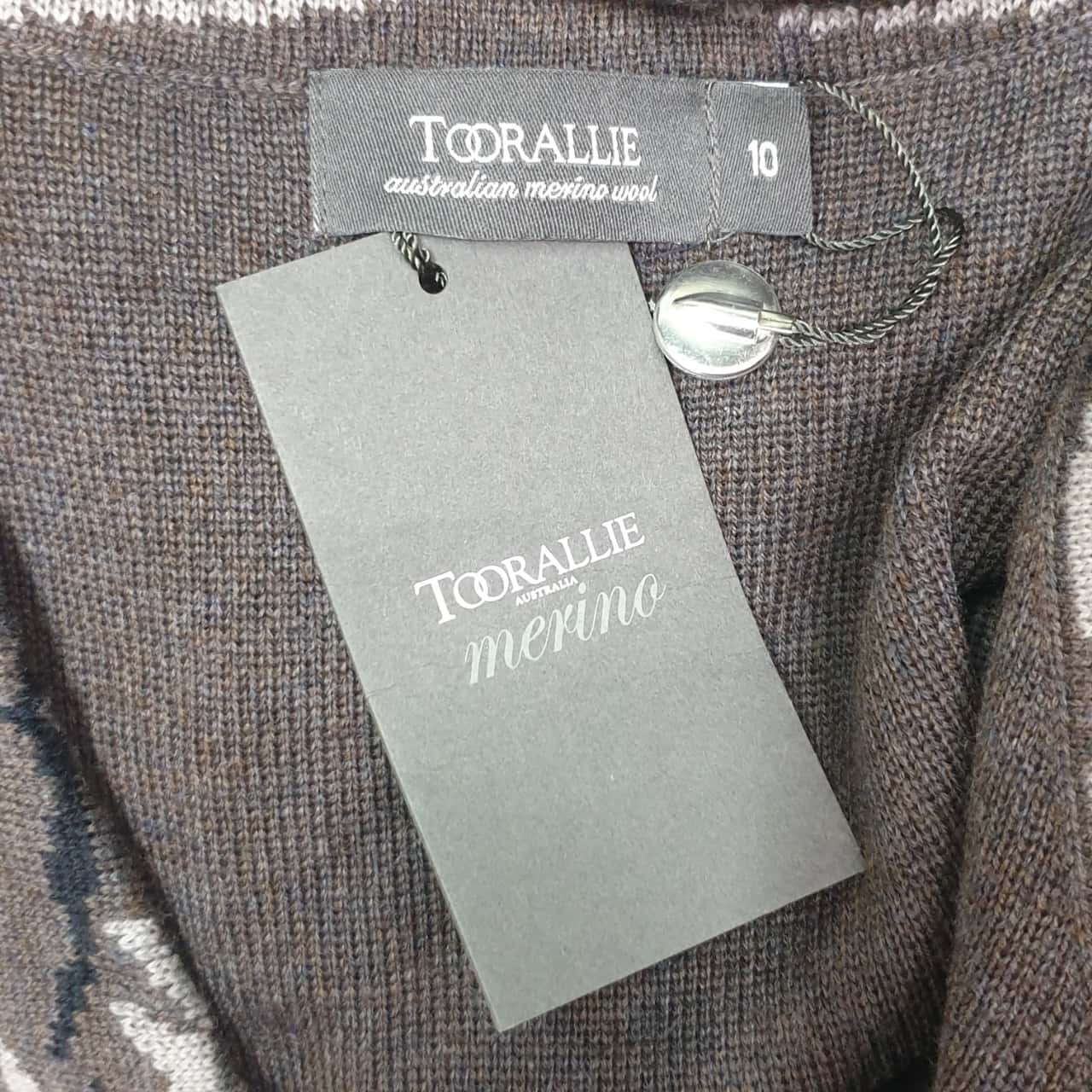 New With Tags TOORALLIE 100% Pure Australian Merino Wool Cardigan