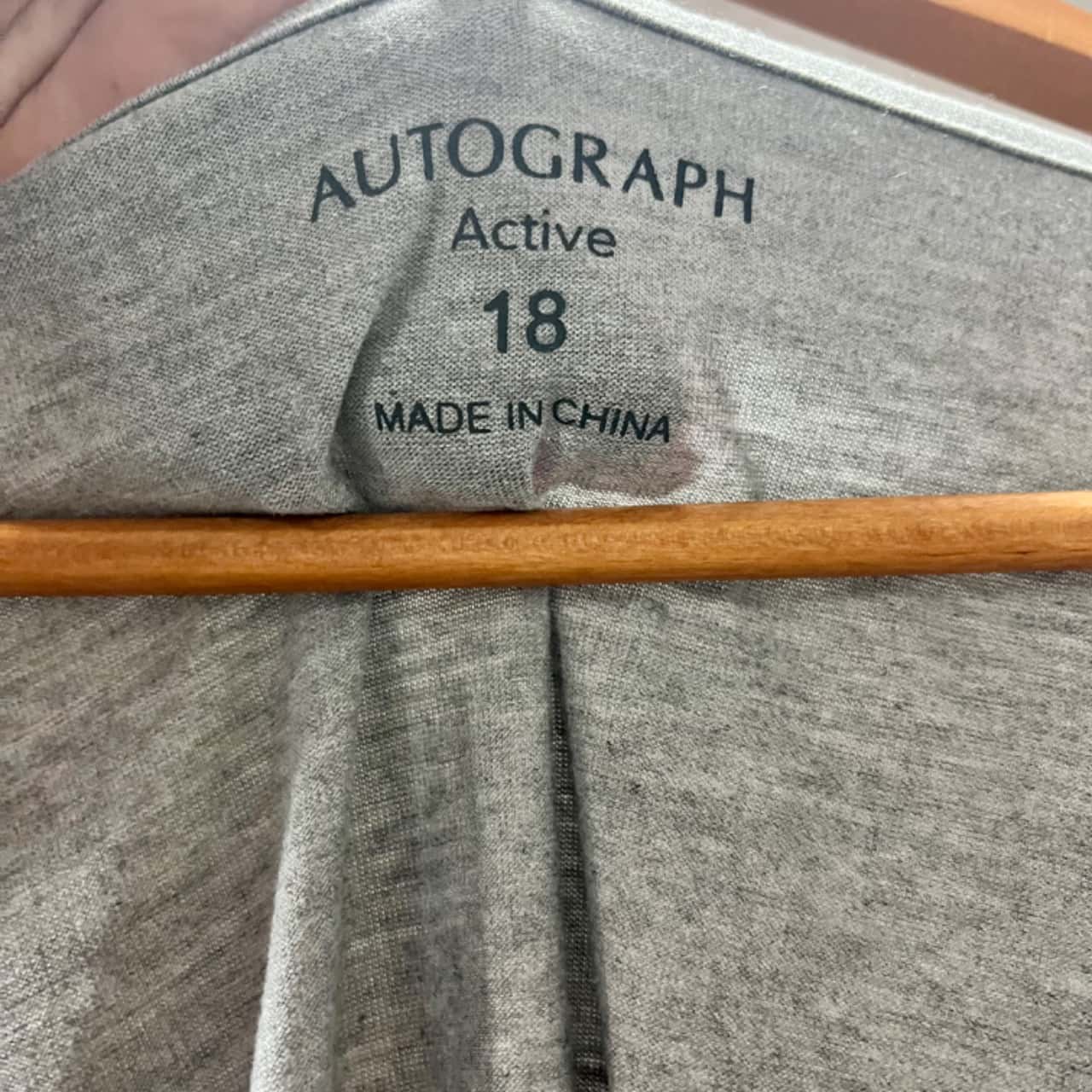 Autograph Size 18 Short Sleeve Grey T-shirt