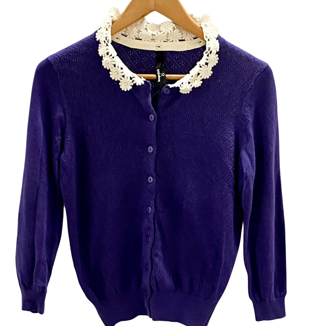 Dangerfield Size 10 Purple cardigan-so cute (s)