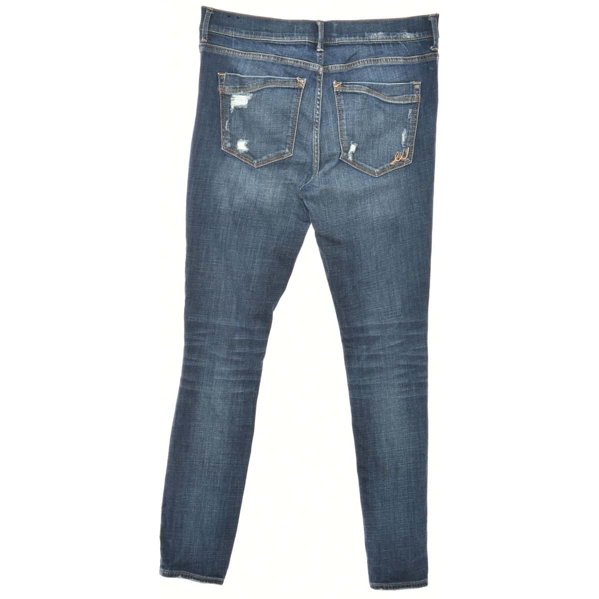 Express Jeans Women's Size 16 Skinny Distressed Jeans Blue (s)