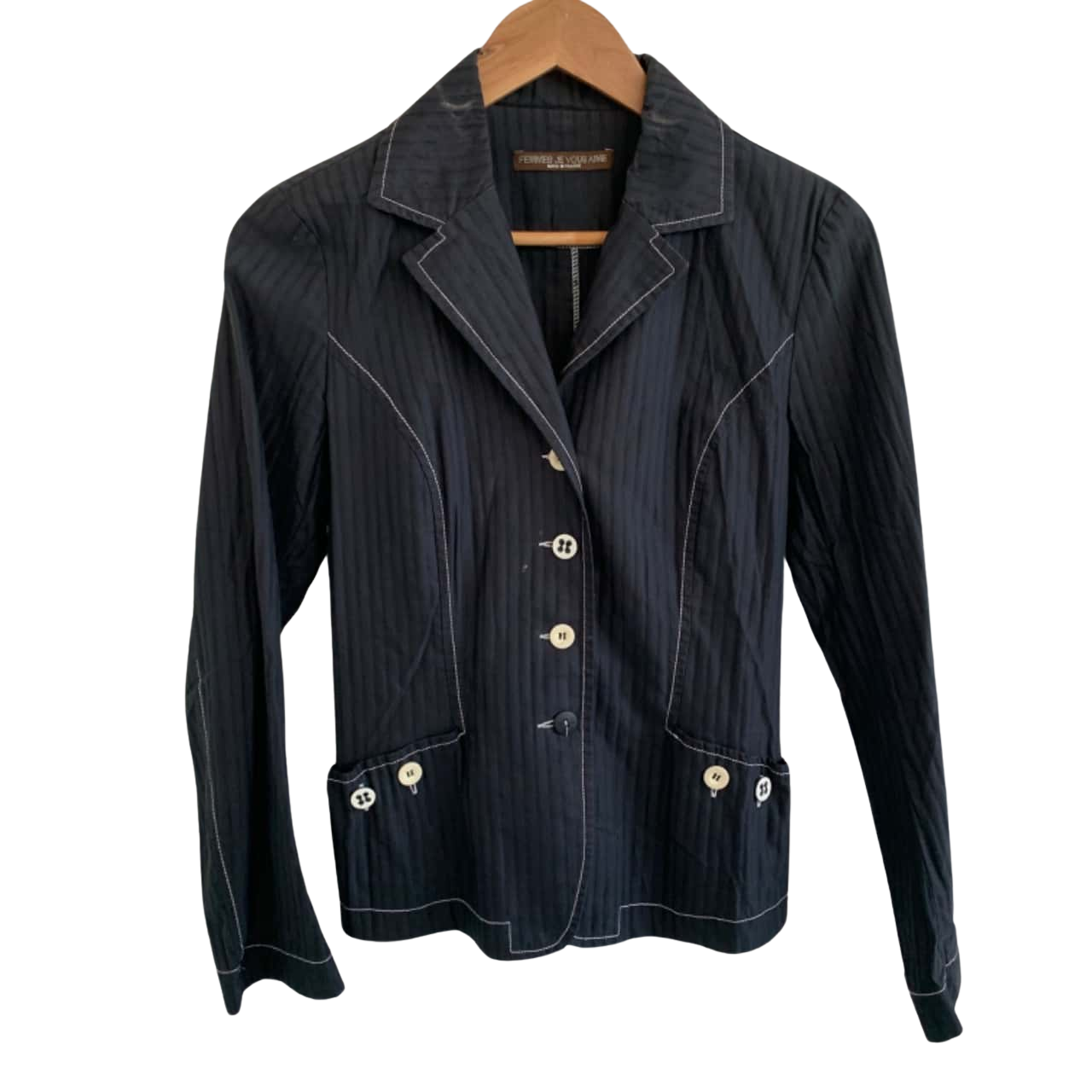Femmes Je Vous S/M Black Button Up Jacket(s)