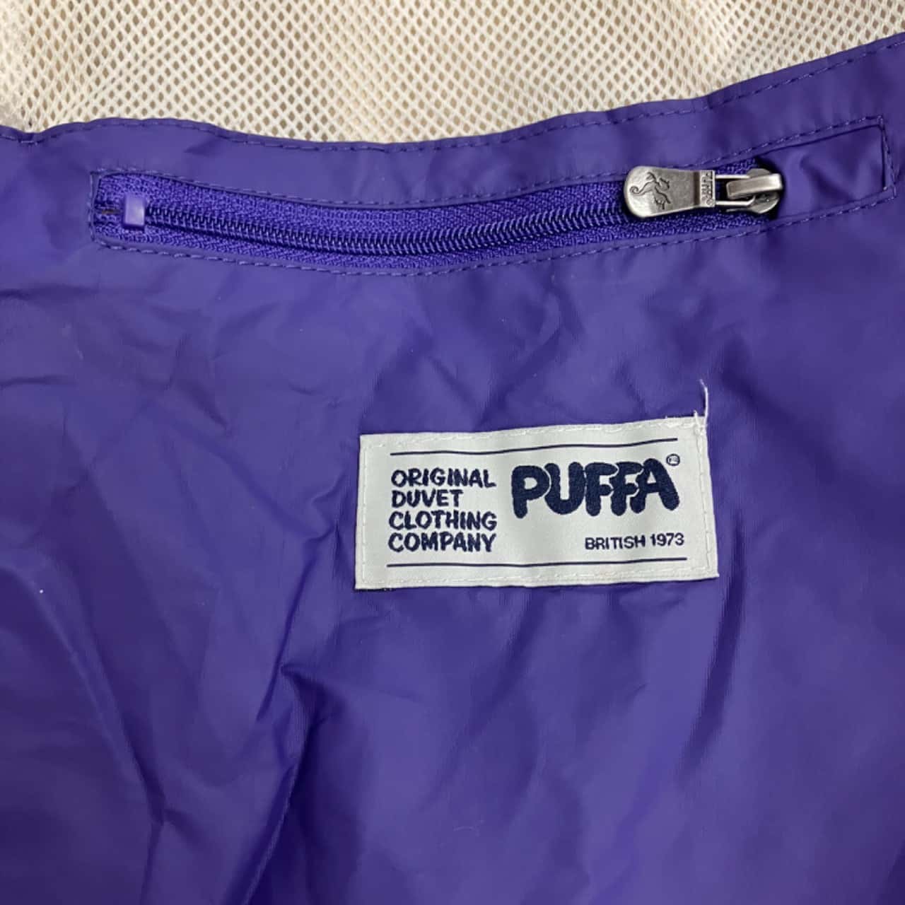 PUFFA Original Duvet Clothing Company JacketSize 12 Puffer Purple