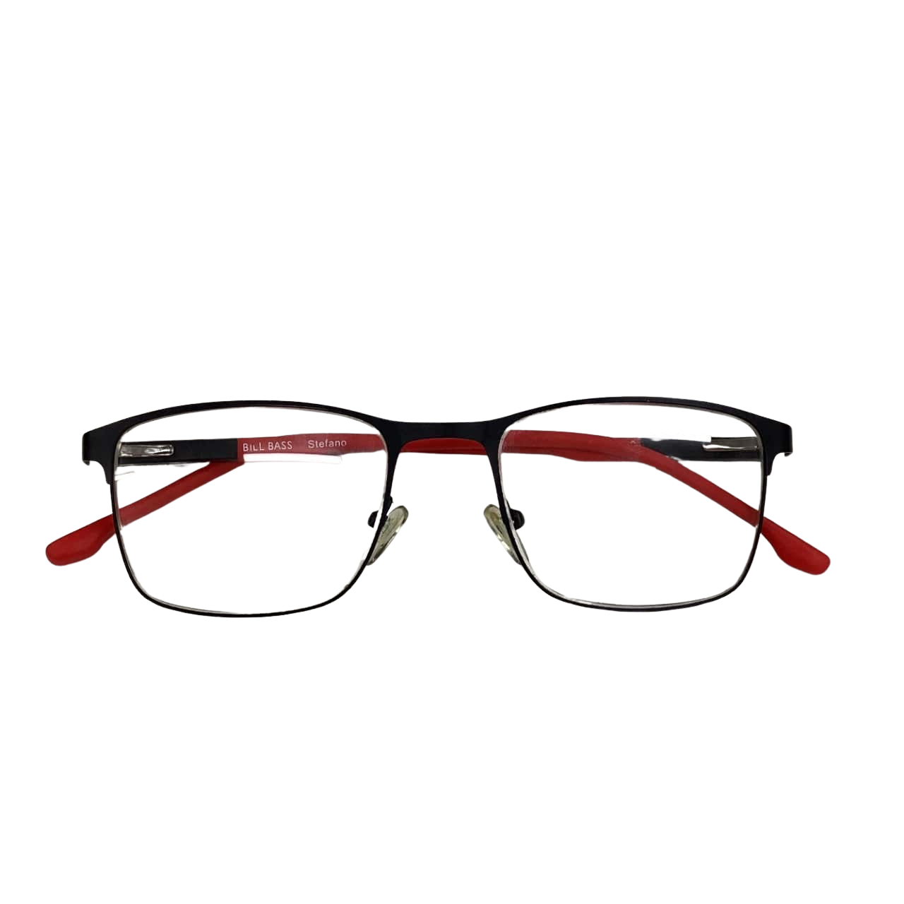 Womens Bill Bass Stefano Black / Red Prescription Glasses (s)