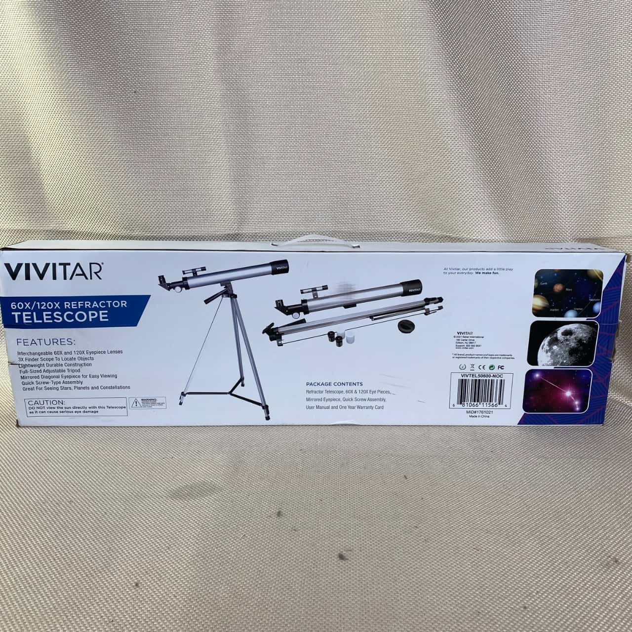 Vivitar Stars & Beyond 60x/120x Refractor Telescope ***Used but in very ...