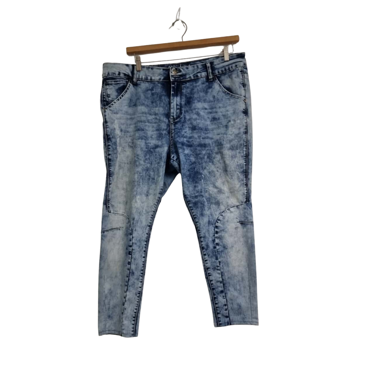 Chic Denim Womens Jeans Size 18 Blue/White Stonewash(s)