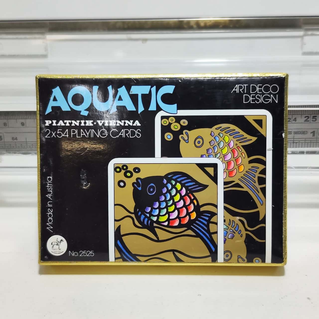 Aquatic Art Deco 2x54 Playing Cards Sealed Decks Open Packet (s)
