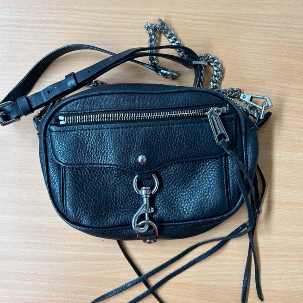 Rebecca Minkoff Womens black chain handle bag(s)