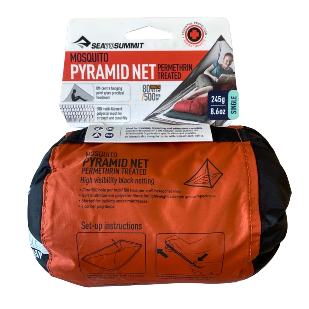Sea To Summit Mosquito Pyramid Net Single - New With Tags(s)