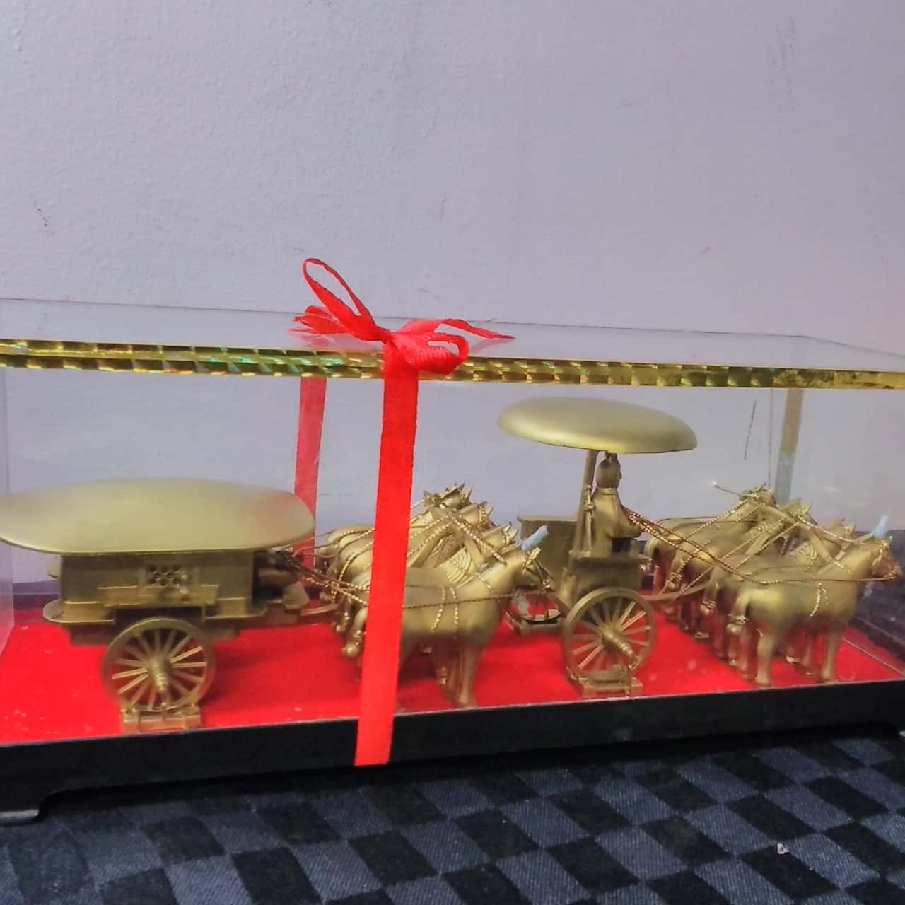 Bronze Chinese Chariots& Harness, 6 Horses(s)