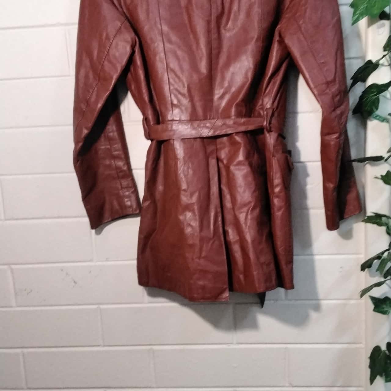 Other Womens Size 10 Leather Brown Leda Made in England Jacket (s)
