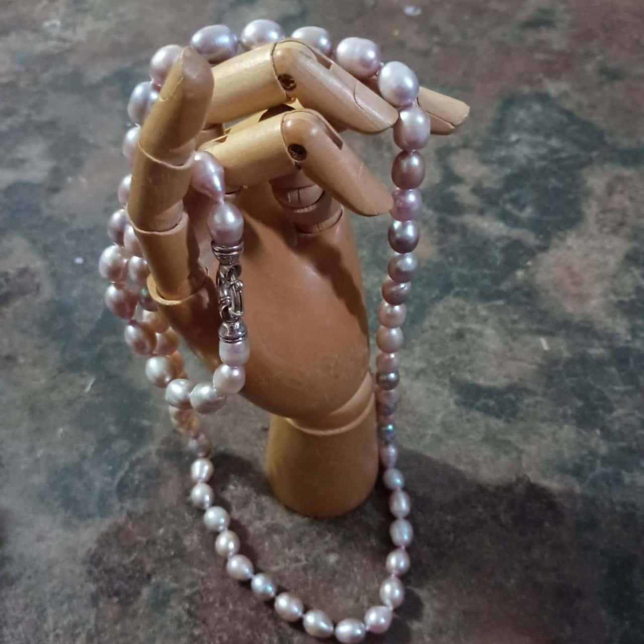 Freshwater Pearl Long Necklace Stamped '925' (F1)(s)