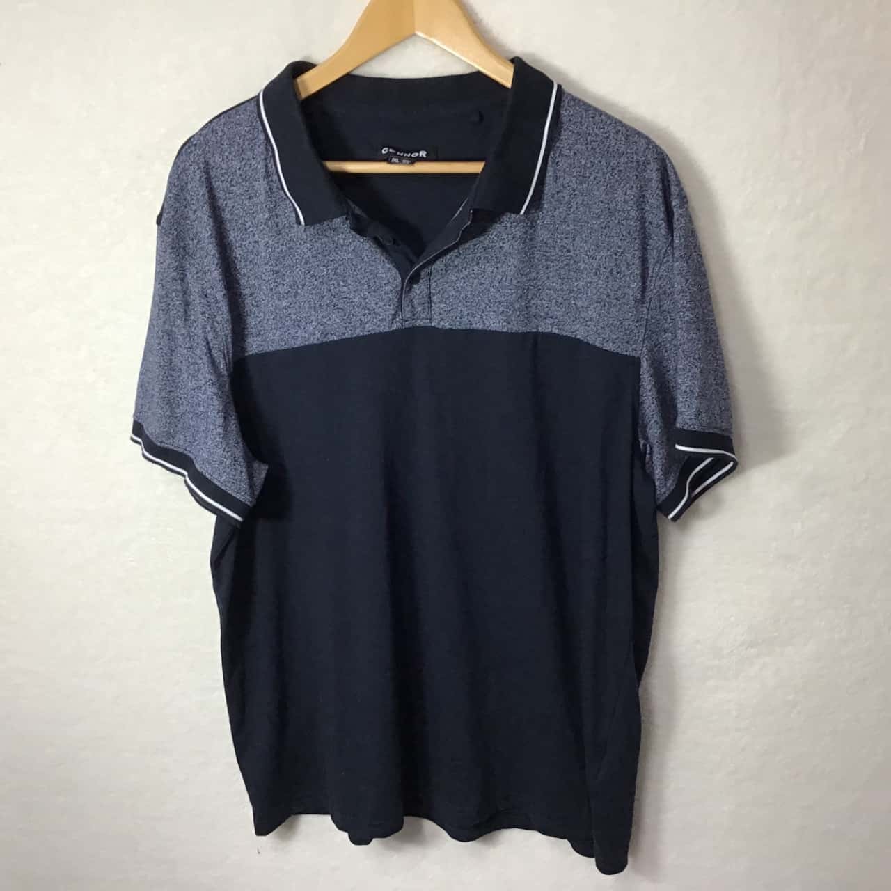 *REDUCED* Connor Mens Size XXL Navy Blue with White Trim Polo Shirt(s)