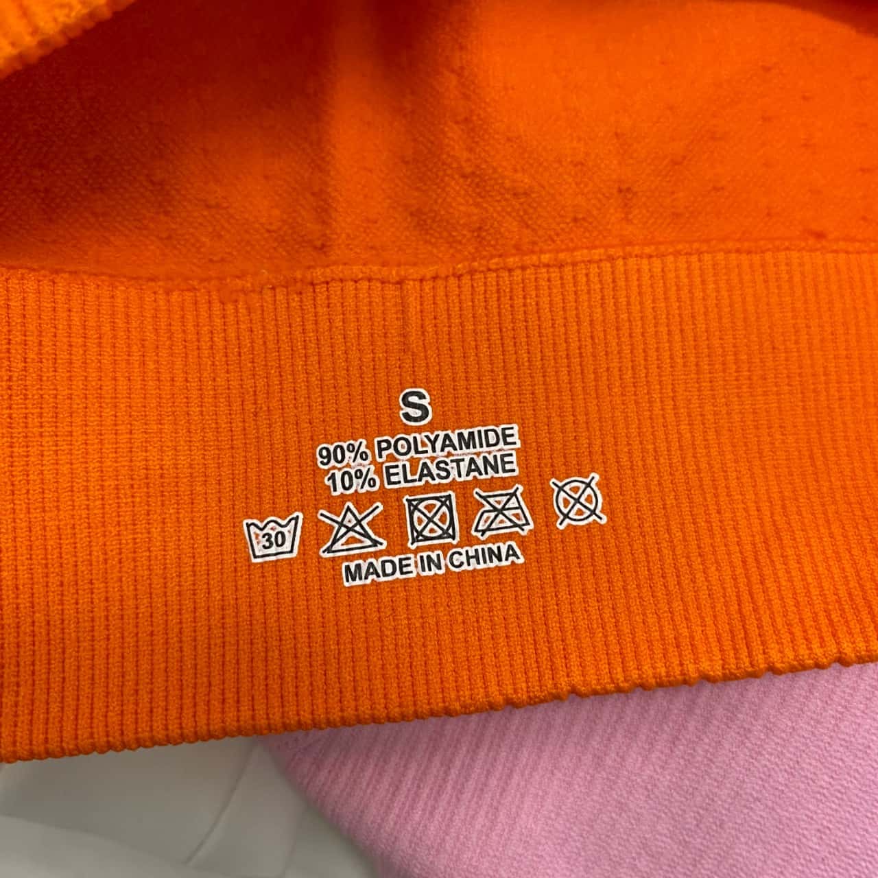Women's Sports Bra Padded Size S 3 Pieces Orange / Pink / Red