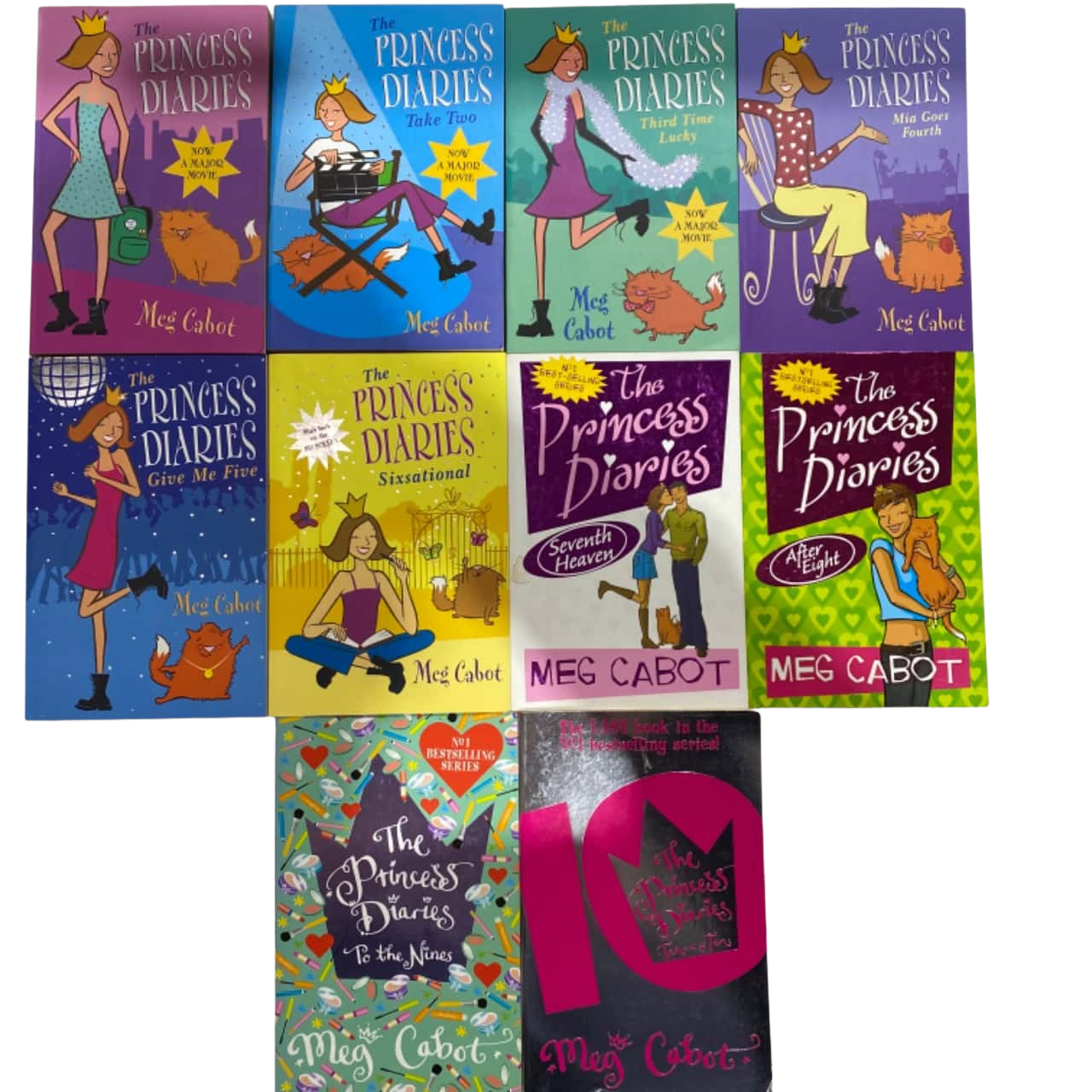 The Princess Diaries By Meg Cabot - The Complete Series All 10 Books!(s)