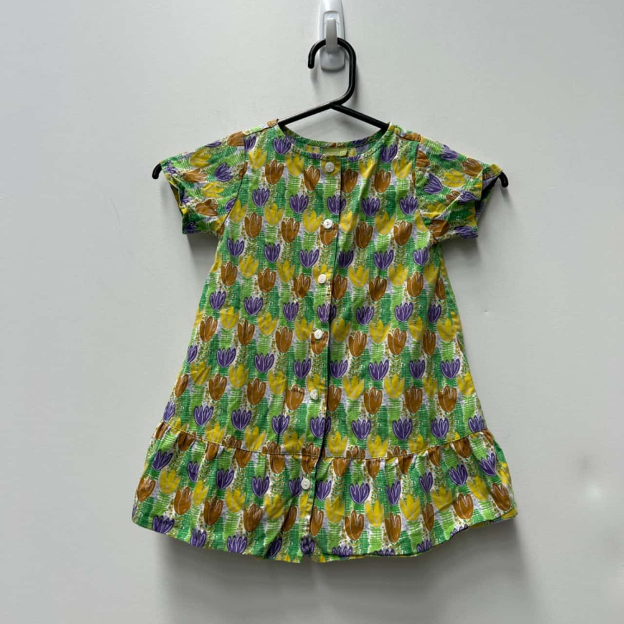 Jim Thompson Floral / Green Dress Age 3 (s)