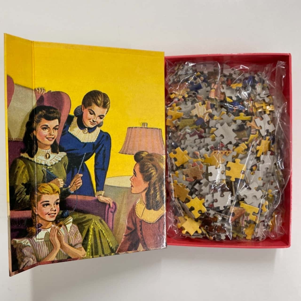 Vintage-Style Little Women 500 Piece Bookcase Jigsaw Puzzle - New In Box(s)