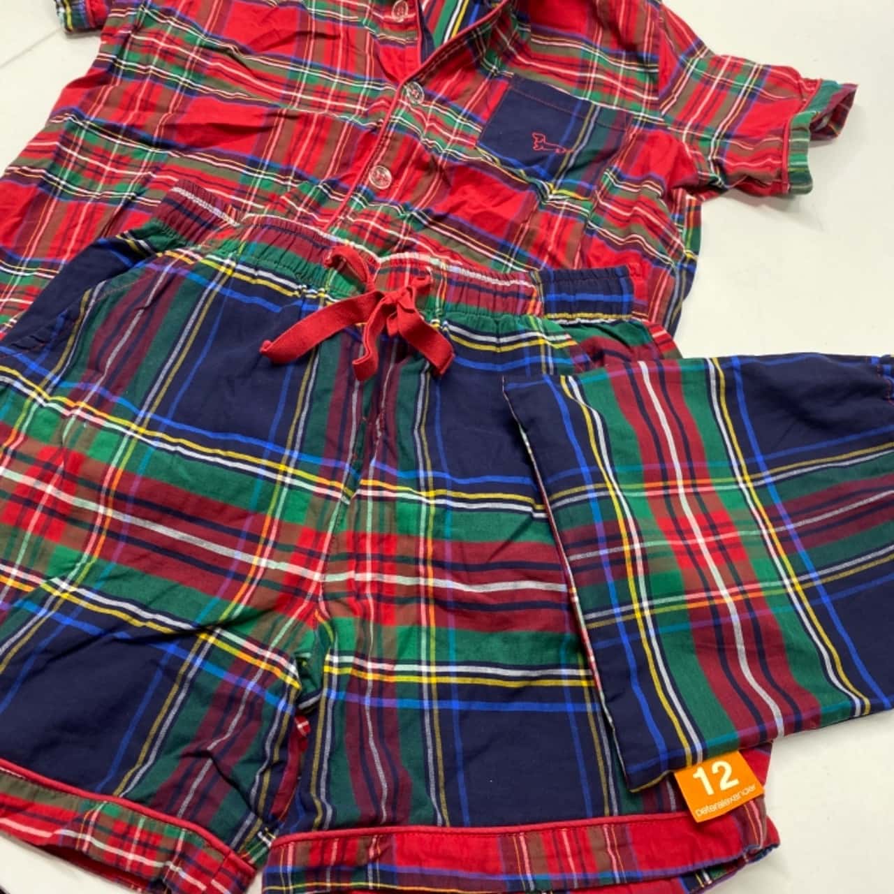 Peter Alexander Kids Size 12 Sleepwear Checked tartan pjs (s)