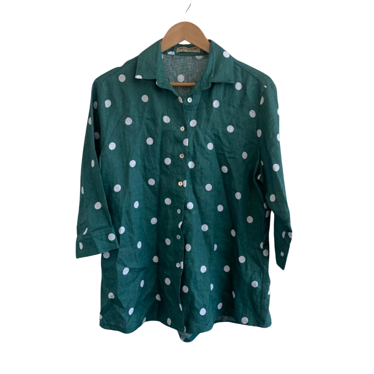 Billydream Medium Linen Green Button Up(s)
