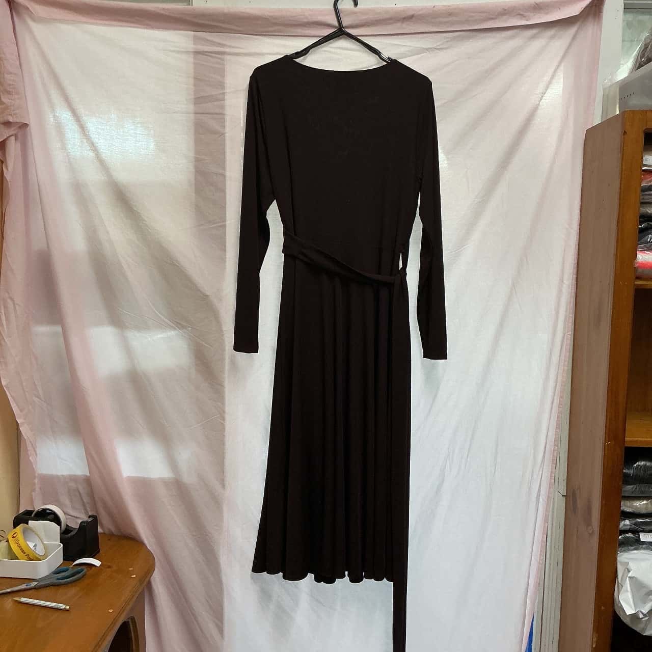 Witchery Womens Size XL Midi Dress / Wrap Dress Purple