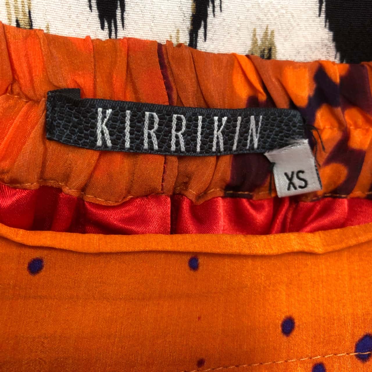 KIRRIKIN Womens Size XS Maxi Multicoloured / Orange Skirt (s)