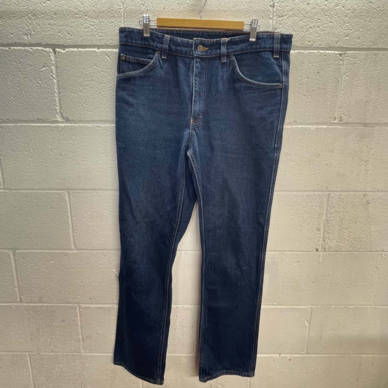 R.M. Williams Mens Size 35 Straight Leg Jeans Blue (s)