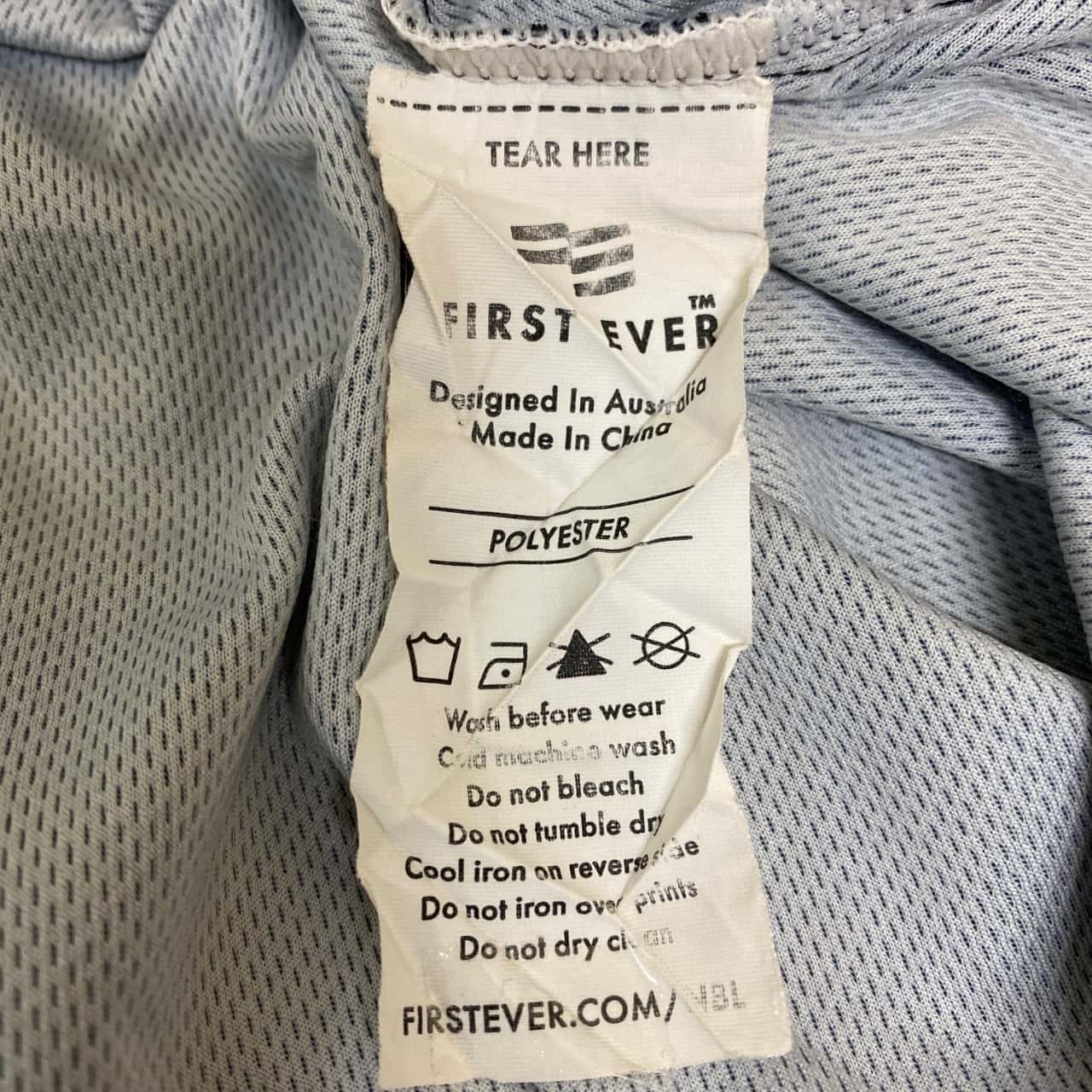 First Ever - NBL Mens Size M Short Sleeve Shirt Black