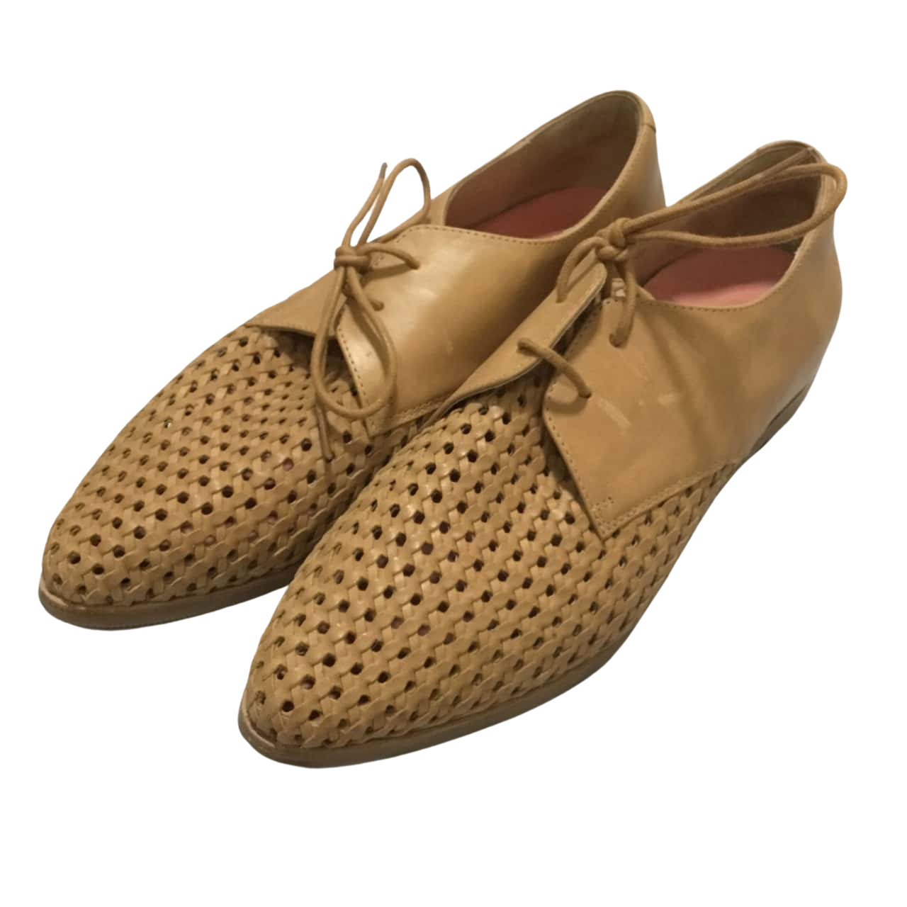 Bared Cockatoo Light Tan Leather Flats(s)