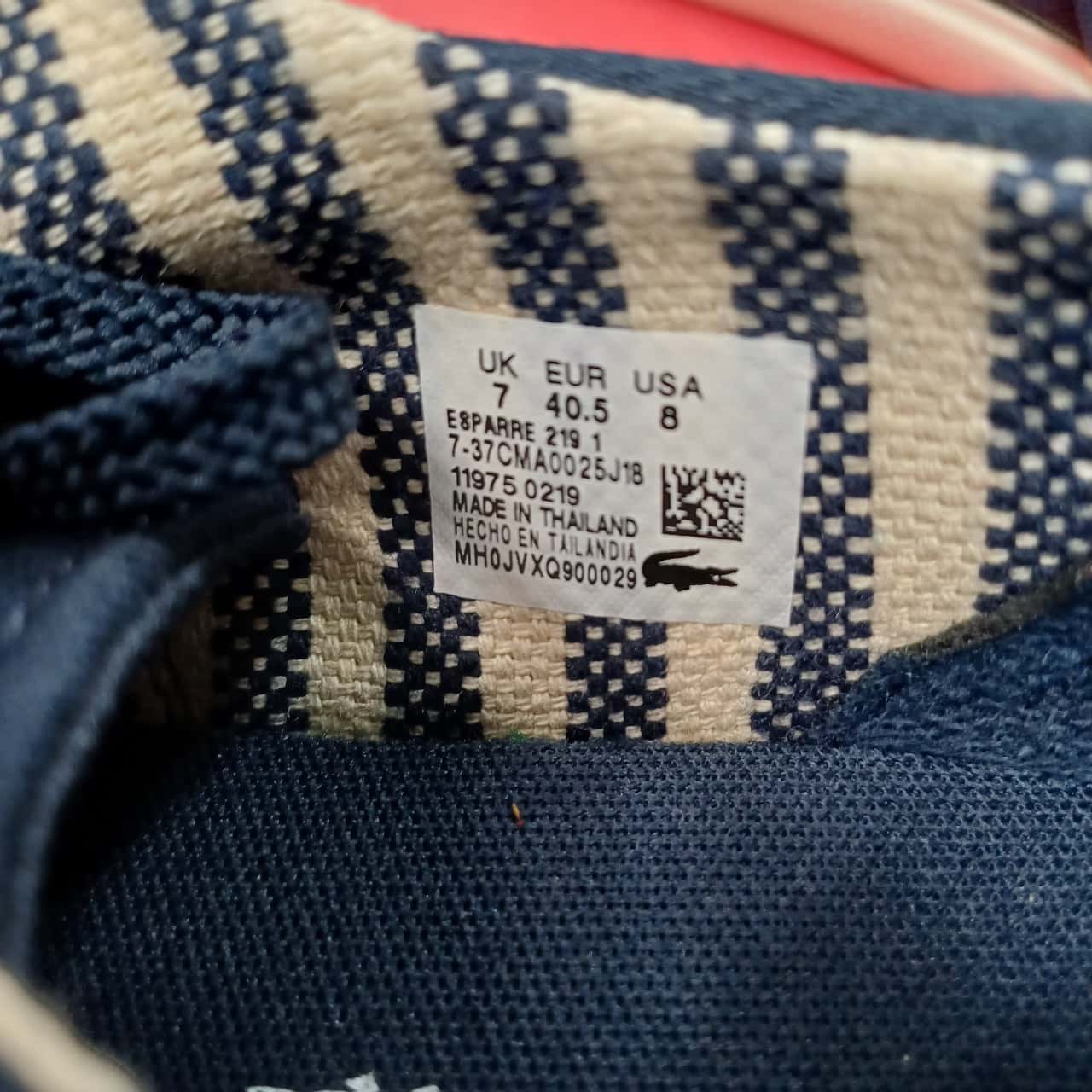Lacoste Mens Size UK 7 Shoes